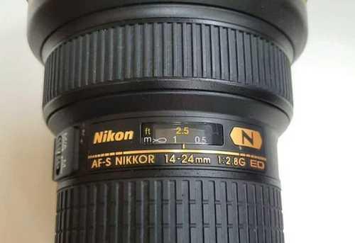 Объектив nikon 14-24mm f/2.8g ed af-s nikkor
