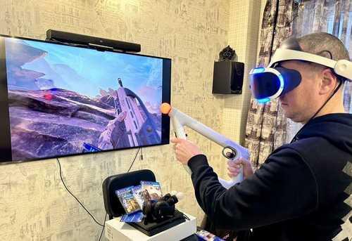 Sony рs VR V2 + рs Сamera + PS Mоve + VR Aim + уши