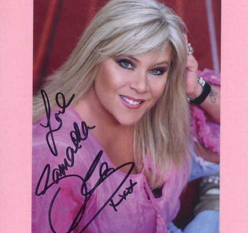 Samantha Fox Автограф Саманта Фокс Оригинал Открыт