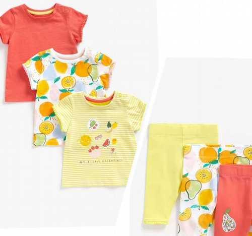 3 костюма Футболка+Легинсы Mothercare р.98