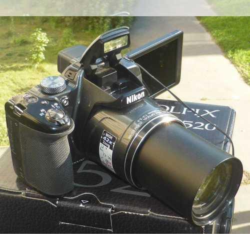 Nikon Coolpix P520 GPS Silver в идеале.Комплект