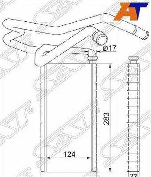 Радиатор отопителя салона lexus GX470 2002-2009