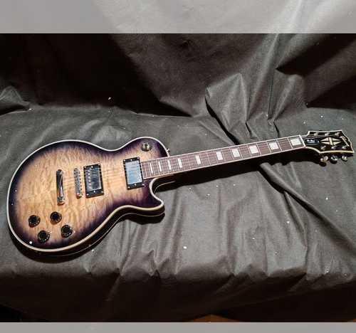 Реплика Gibson Les Paul Custom серый бёрст