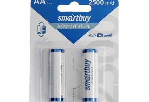 Аккумуляторные батарейки Smartbuy AA 2500mAh 2шт