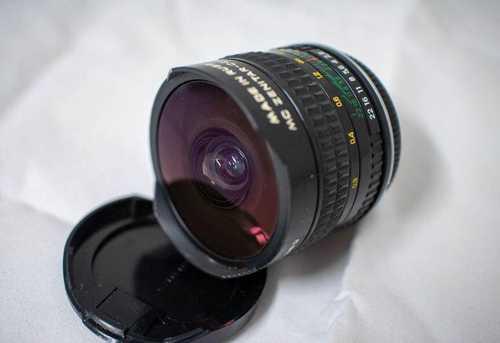 Объектив canon Зенитар 16mm. Рыбий глаз