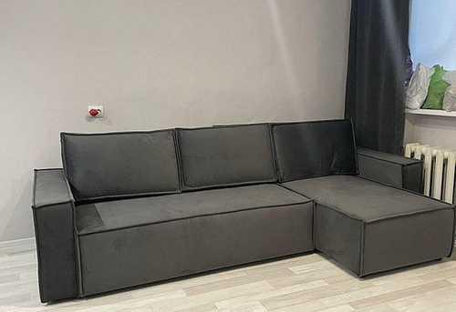 Угловой диван в стиле лофт ортопедический