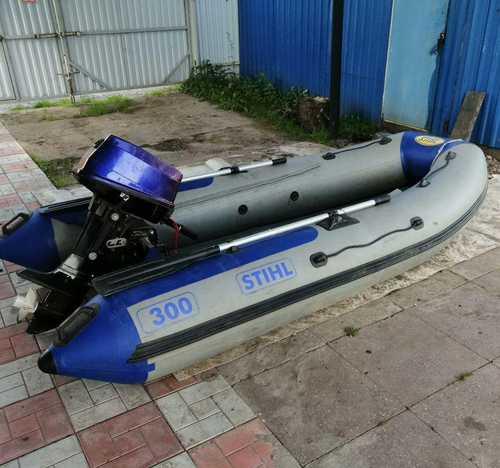 Лодка надувная бу с мотором