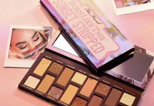 Палетка too faced born like this sunset stripped