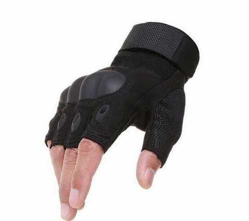 Тактические перчатки Oakley беспалые (черный) (L)