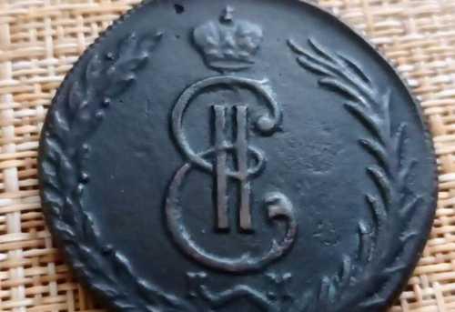 Монета Сибирская 10 копеек 1771 года