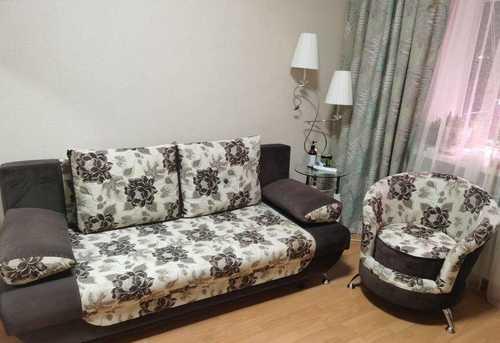 Мягкая мебель комплект диван и 2 кресла