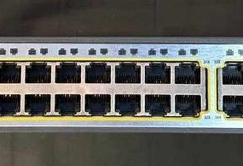 Коммутатор cisco WS-C3750-48PS-S 2 лот