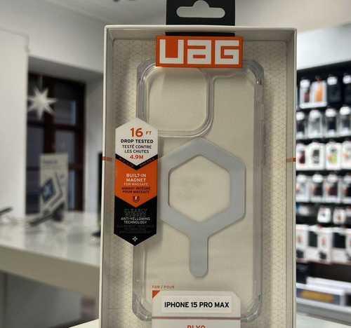 Чехол Uag Plyo для iPhone 15 Pro Max Ice/White