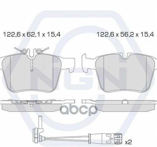 Колодки тормозные дисковые керамические зад
