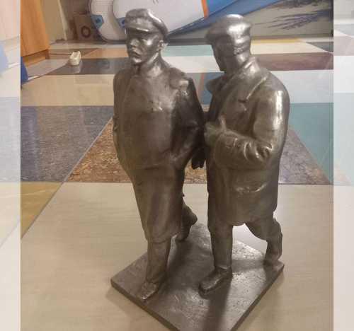 Статуэтка Ленин и рабочий