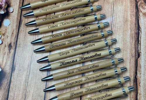 Бамбуковые ручки с гравировкой