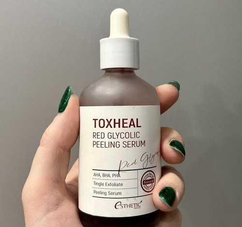 Пилинг для лица toxheal red glycolic peeling serum