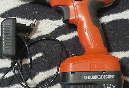 Шуруповерт black decker