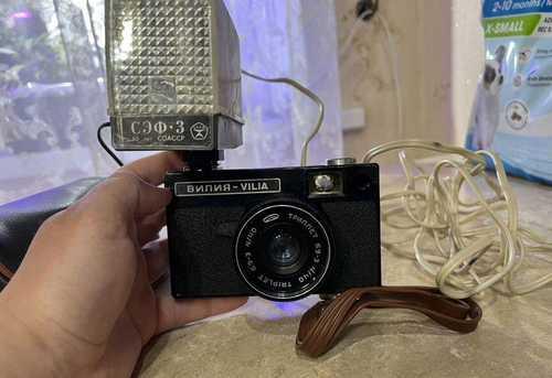 Плёночный фотоаппарат vilia (вилия) со вспышкой