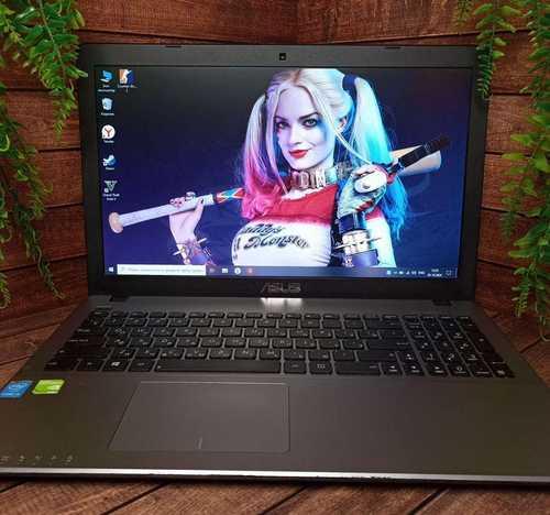 Игровой ноутбук asus/i5-4gen/HDD+SSD/2в.карты