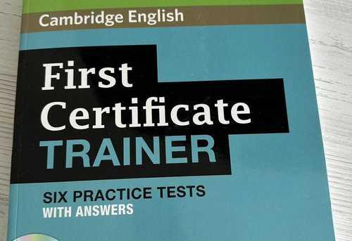 Учебное пособие First Certificate Trainer
