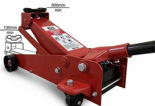 Домкрат подкатной AVS FJ-3000H, 3т, 135-500 мм (ши