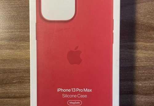 Чехол красный на iPhone 13 pro max(оригинал)