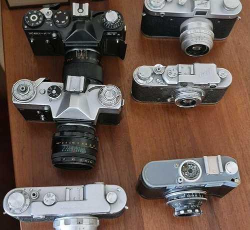 Фотоаппараты плёночные коллекция
