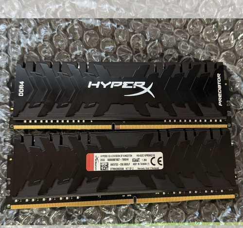 Kingston HyperX Predator 2*8 gb 3200m