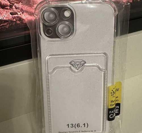 Чехол на iPhone 13 с картхолдером
