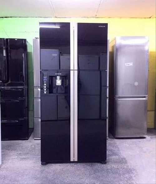 Холодильник side by side черный Hitachi