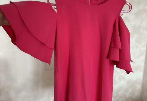 Платье для девочки розовое 128