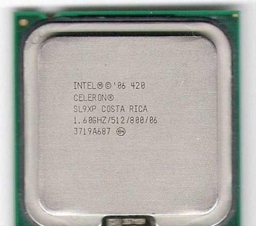 Процессор 775 Soket Celeron 420 1.6/512/800 Б/У