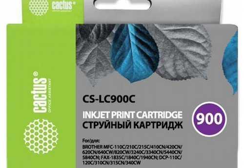 Картридж струйный Cactus CS-LC900C голубой (16.6мл
