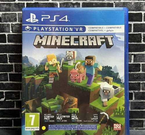 Minecraft ps4 & playstation vr ps4 диск