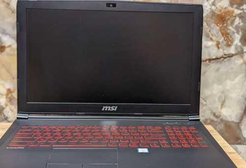 Игровой ноутбук msi, бу, msi gl62m 7rdx
