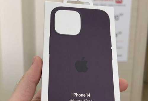 Apple Silicone Case MagSafe iPhone 14 Elderberry