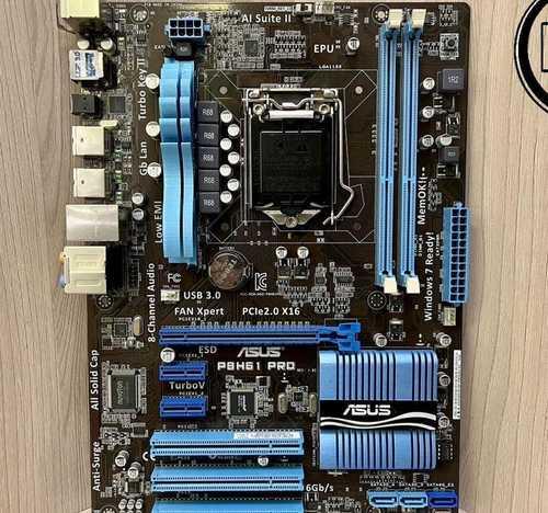 Материнская плата 1155 asus P8H61 Pro SATA 3, USB3