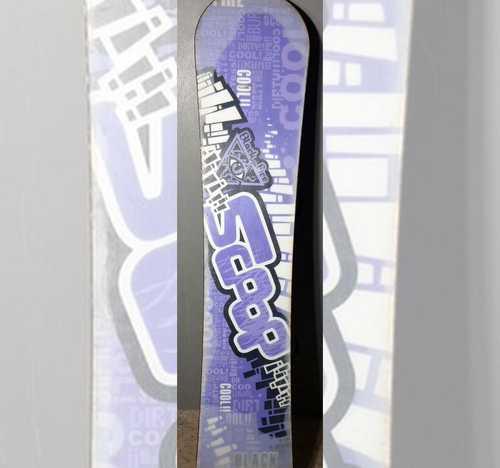 Сноуборд с креплениями 157, Black Fire, Scoop