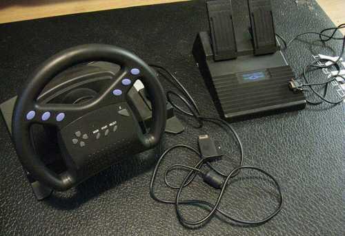 Игровой руль с педалями PS 1 2 Sega Saturn N64