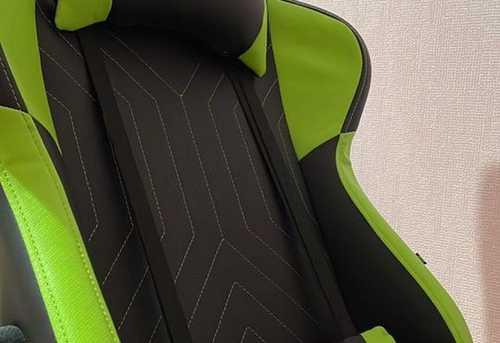 Кресло компьютерное игровое glhf 2X Black/Green