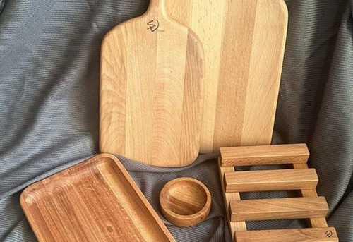 Разделочная деревянная доска (набор)
