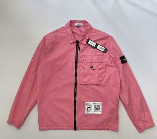 Куртка овершот Stone island розовая (S-XL)
