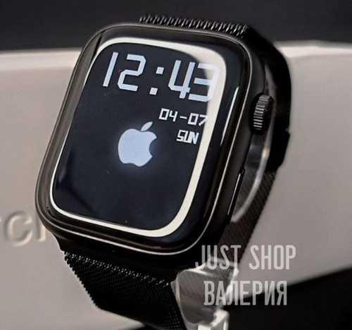 Часы Apple watch 8 (Черные + Магнитный ремешок)
