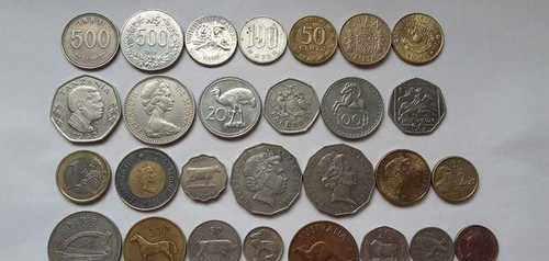 Монеты Африка. Америка.Австралия Европа