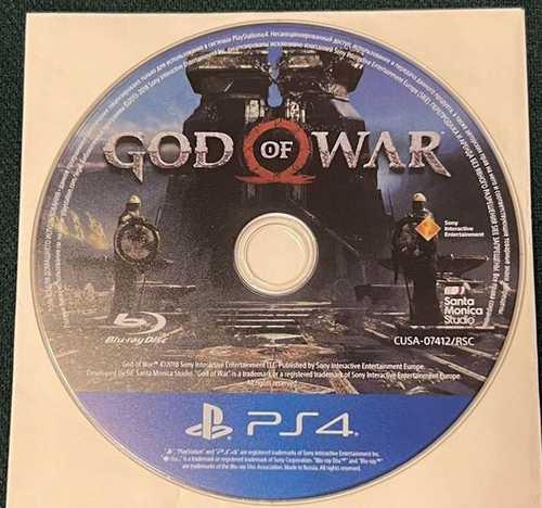 God of war 2018 ps4 диск