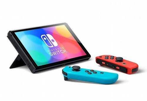 Игровая консоль Nintendo Switch oled 64 Neon