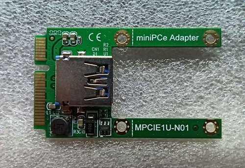 Mini pci-e на USB 3.0 1U-N01 адаптер