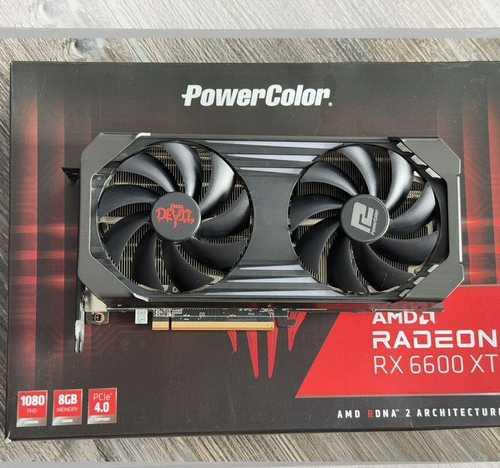 Видеокарта PowerColor AMD RX 6600 XT Red Devil