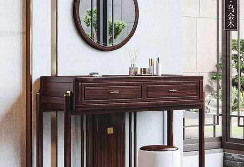 Туалетный столик с зеркалом и подвстекой эбеновое